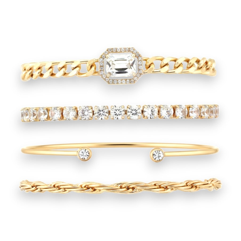 Domitia Calvina Bracelet Set | Gold 18k – Kora Jewelry